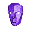 Download OBJ file poly face mask • 3D printable model ・ Cults